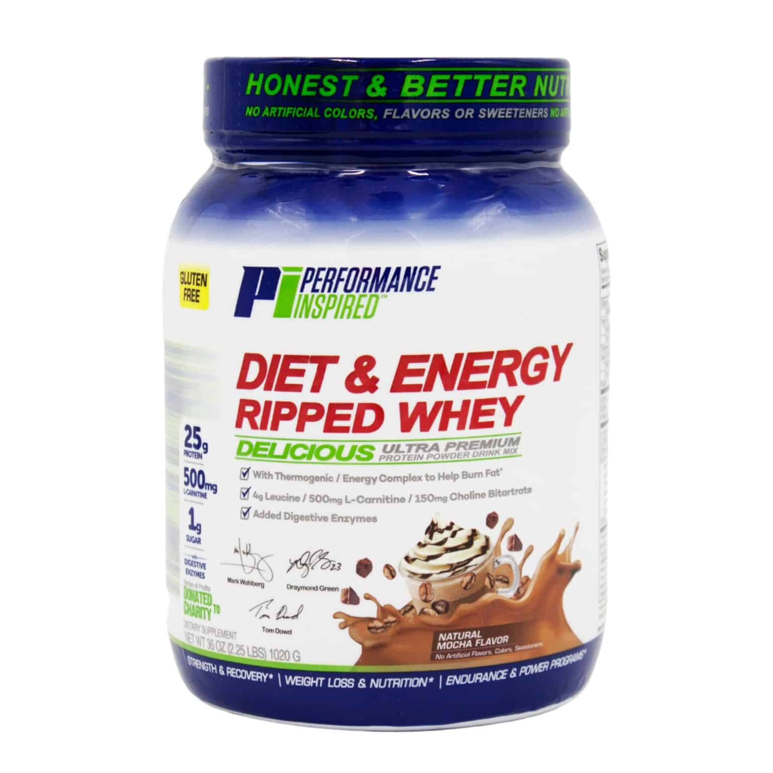 Diet & Energy Ripped Whey Protein – Performance Inspired Nutrition
