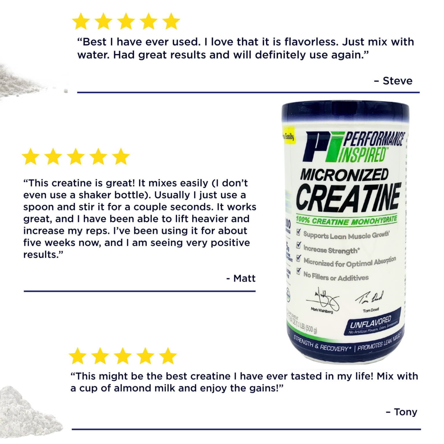 Pure Micronized Creatine Monohydrate (99.9%) | Performance Inspired ...