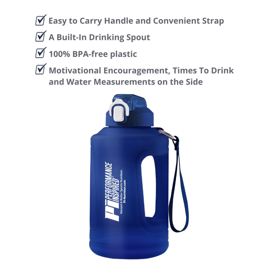 Performance Inspired ½ Gallon Water Jug - Performance Inspired Nutrition