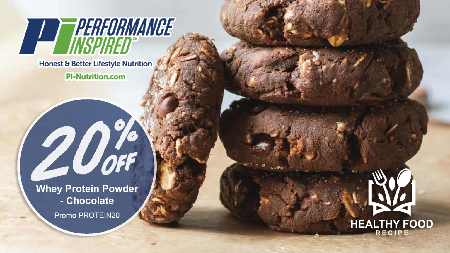 Performance Inspired Chocolate Protein Cookies Recipe - PI